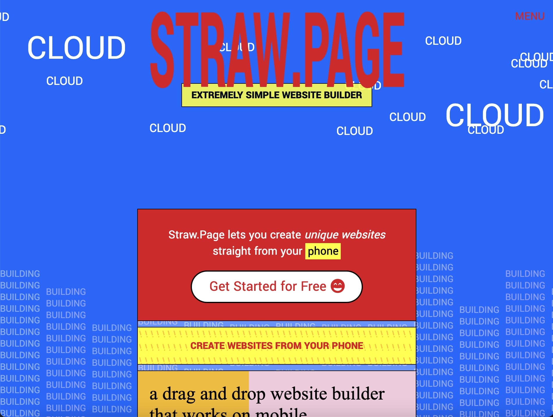 Free Website Builder For Kids Straw Page